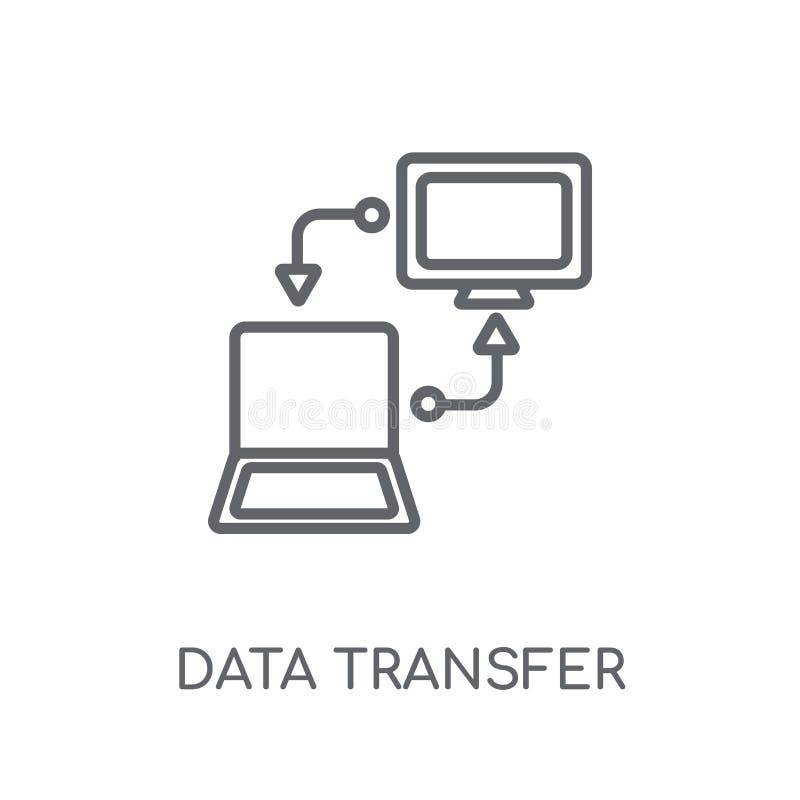 Data Transfer Linear Icon. Modern Outline Data Transfer Logo Con Stock ...