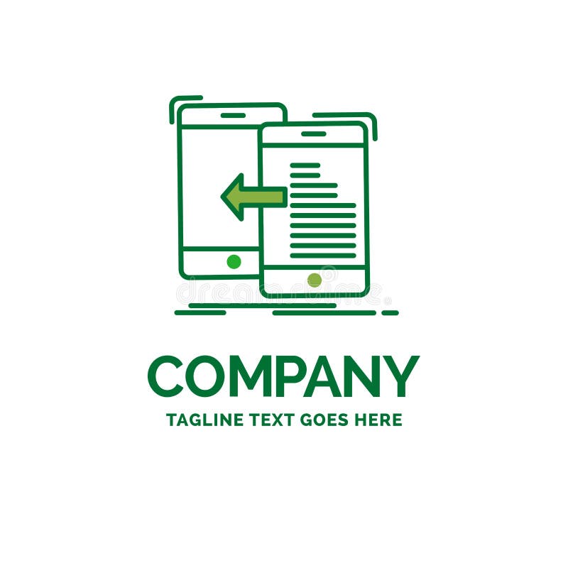 Data, Transfer, Mobile, Management, Move Flat Business Logo Temp Stock ...