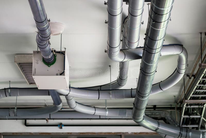 Data Transfer with Pipe Line System in the Hospital Stock Image - Image ...