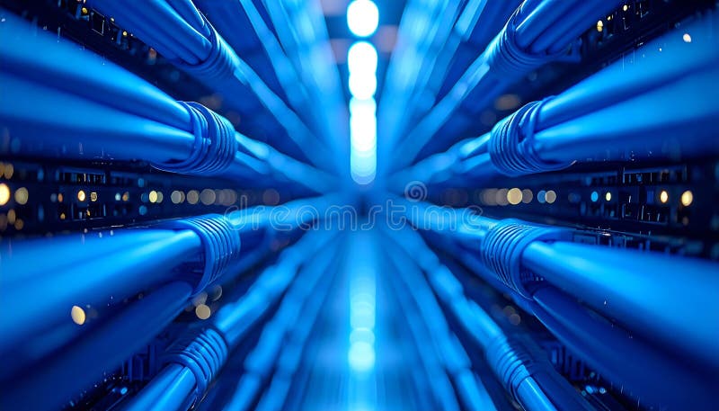 Data Transfer Process Data Center Digital Imagery High-tech Environment ...