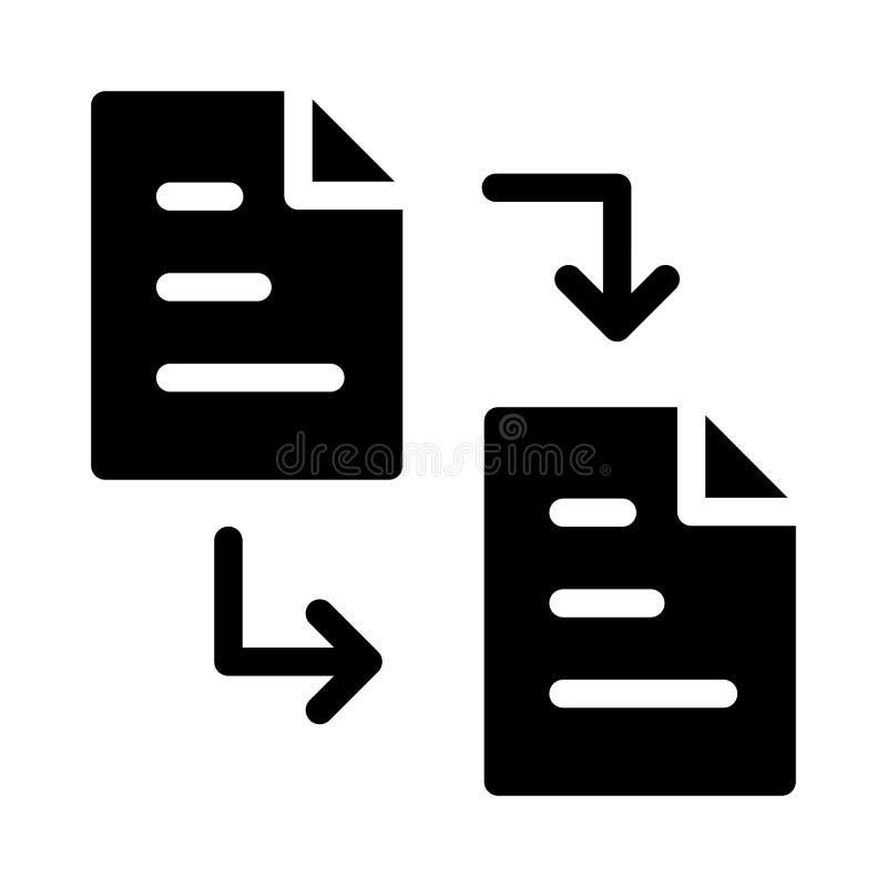 Data Transfer Vector Glyph Flat Icon Stock Illustration - Illustration ...