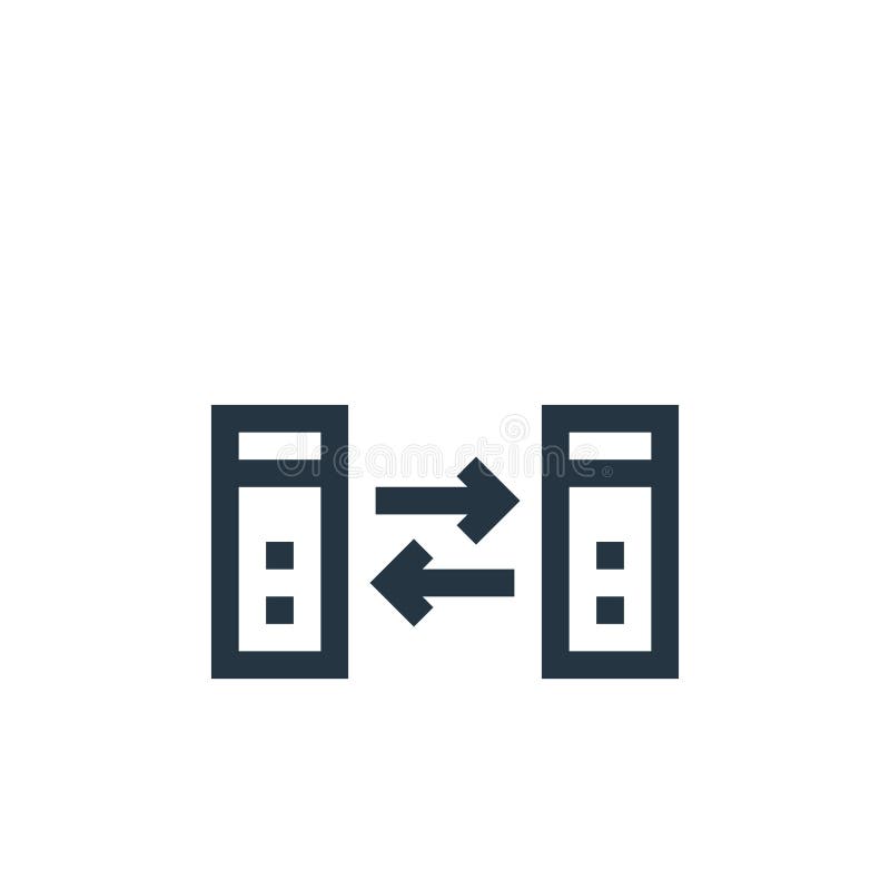 Data Transfer Vector Icon. Data Transfer Editable Stroke Stock Vector ...