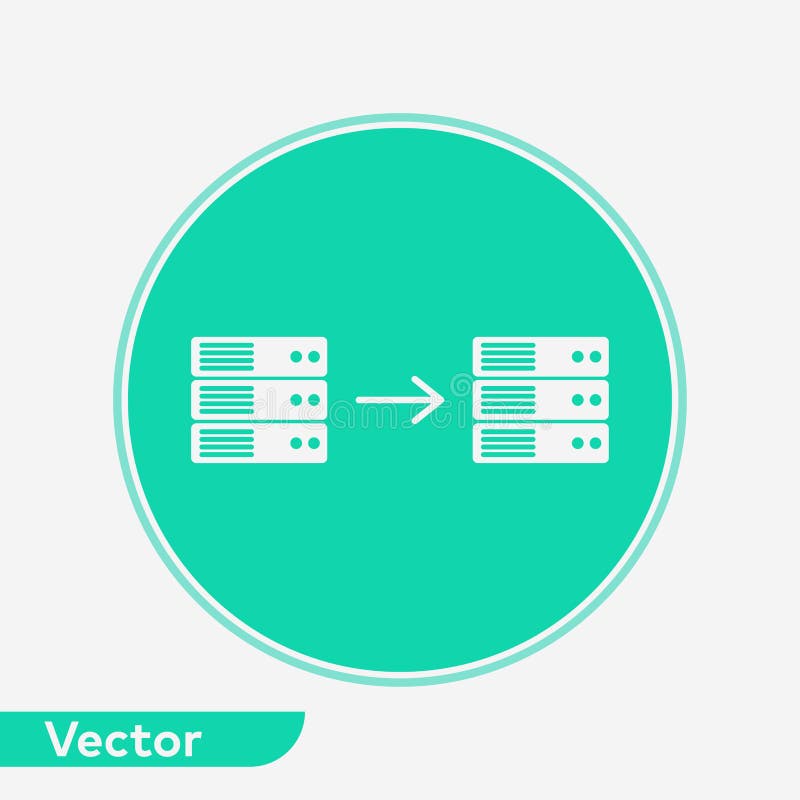 Data Transfer Vector Icon Sign Symbol Stock Vector - Illustration of ...