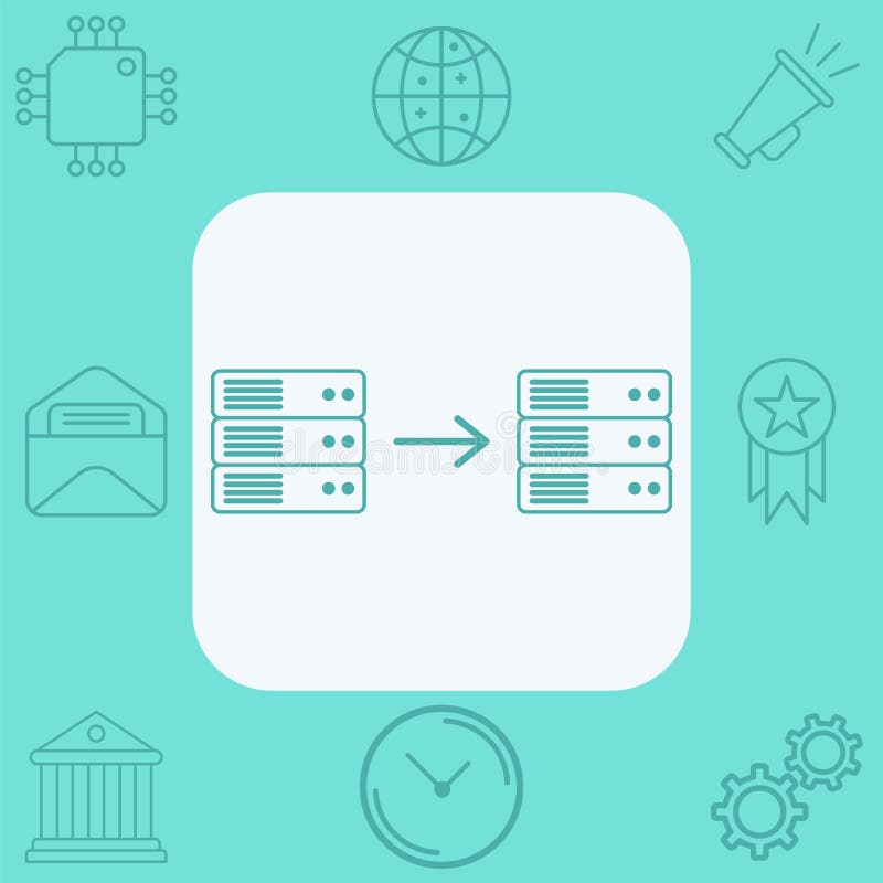 Data Transfer Vector Icon Sign Symbol Stock Vector - Illustration of ...
