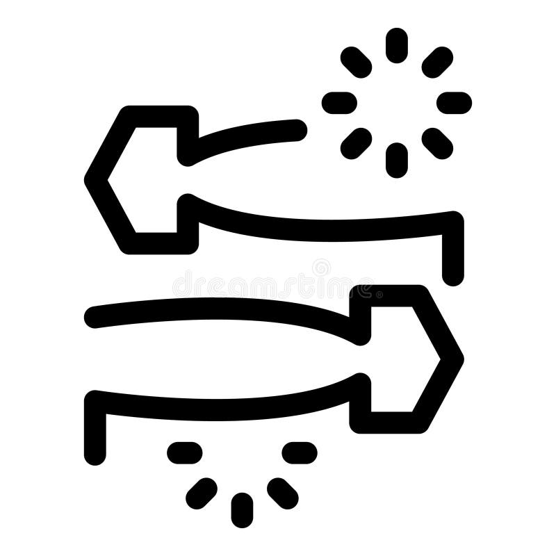 Data Transferring with Arrows Showing Speed and Direction Stock ...