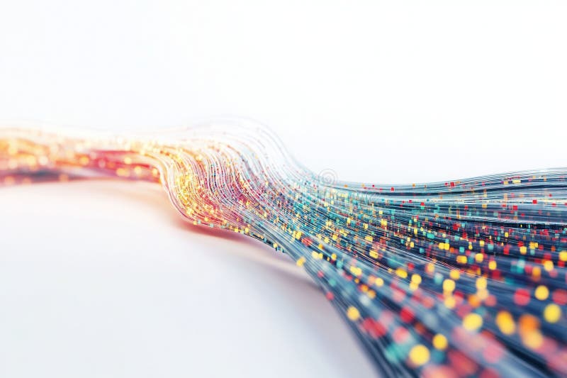 Data Transferring through Fiber Optic Cables with Glowing Particles on ...