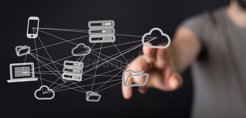 A Data Transmission Channel. Motion of Digital Data Flow. Transferring ...