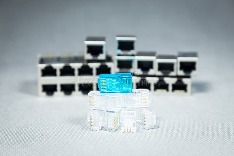 Data Transmission Connectors Stock Image - Image of receptacle ...
