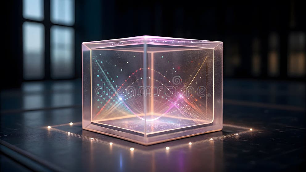 Data Transparency and Trust Transparent Cube Displays Colorful Data ...