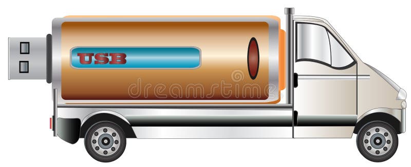 Data Transport stock vector. Illustration of storage, data - 6391092