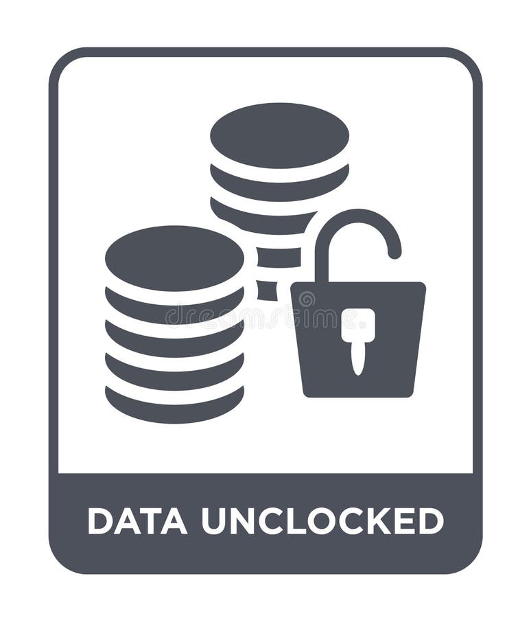 Data Locked Icon in Trendy Design Style. Data Locked Icon Isolated on ... Data Locked Icon in Trendy Design Style. Data Locked Icon Isolated on ...