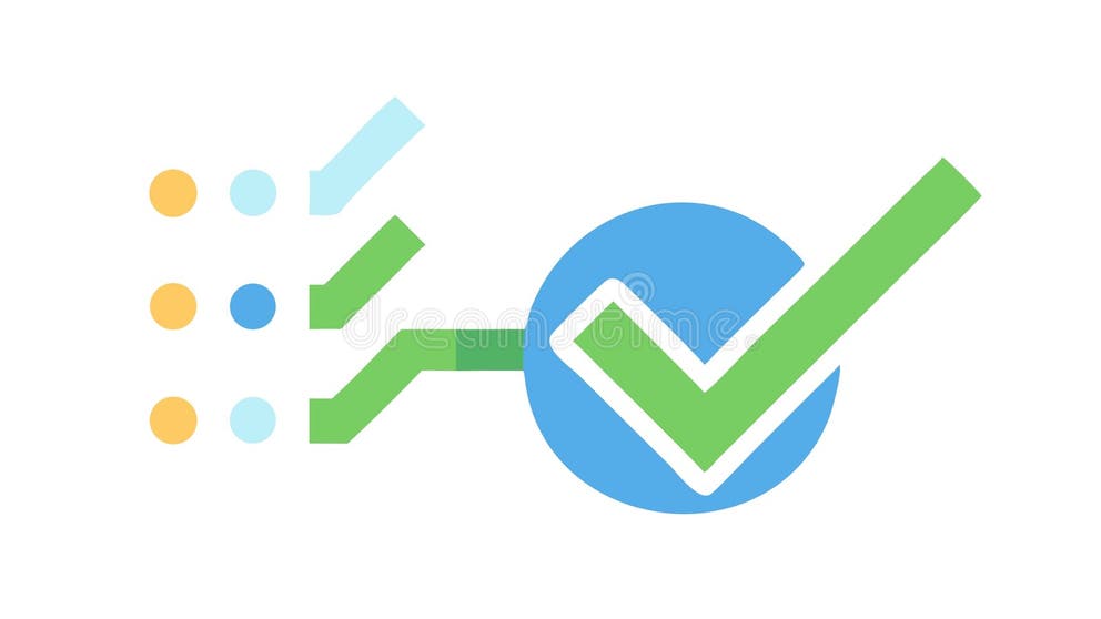 Data Validation Check, Successful Process Completion, Vector Design ...