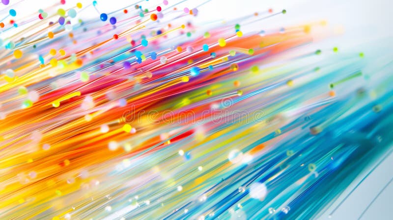 Data Velocity: Abstract Network Dynamics Stock Image - Image of ...