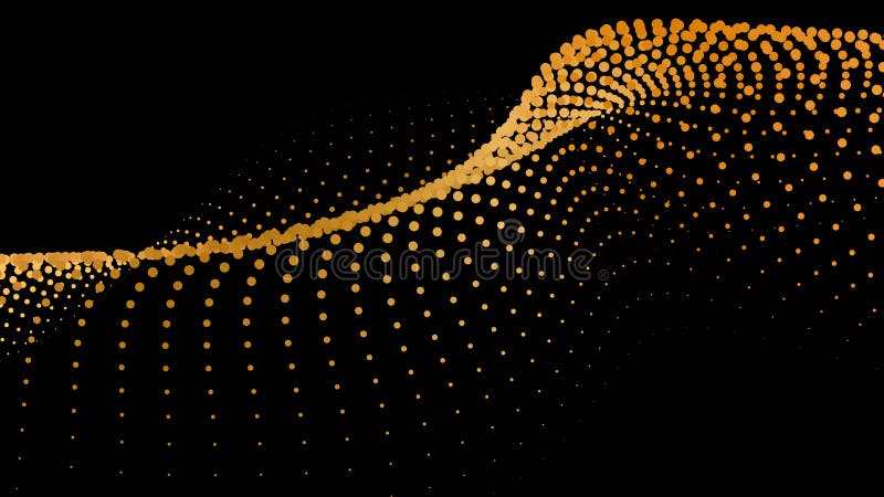 Data Vibrate Pulse Dot Particle Wave. Abstract Bulge Hyperbola Sinusoid ...