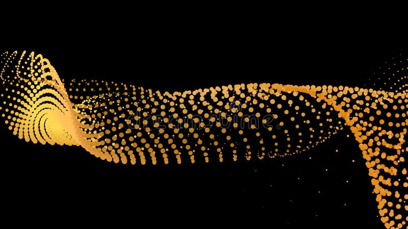 Data Vibrate Pulse Dot Particle Wave. Abstract Bulge Hyperbola Sinusoid ...