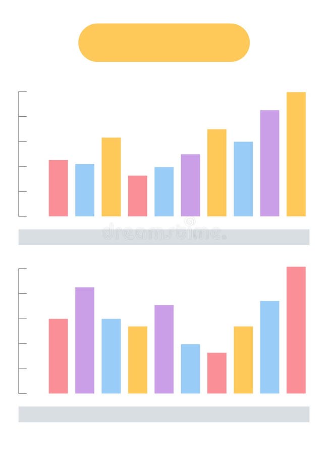 Data Visual Representation of Business Results Stock Vector ...