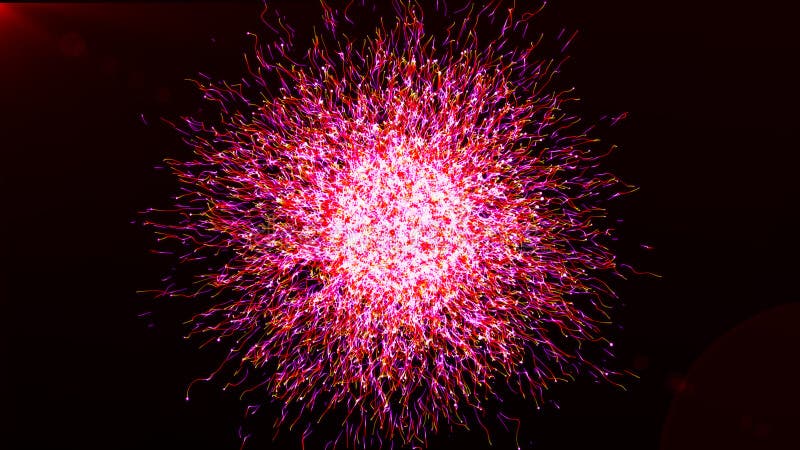 Data Visualization. Abstract 3d Futuristic Sphere. Particles and Energy ...