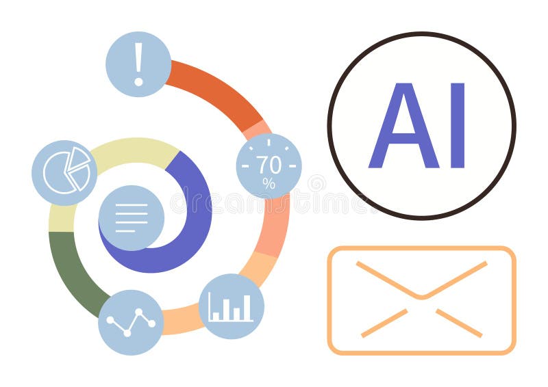 Data Visualization and AI Concept with Charts, Infographics, and ...