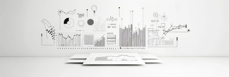 Data Visualization and Analysis a Minimalist Design Showcasing Various ...