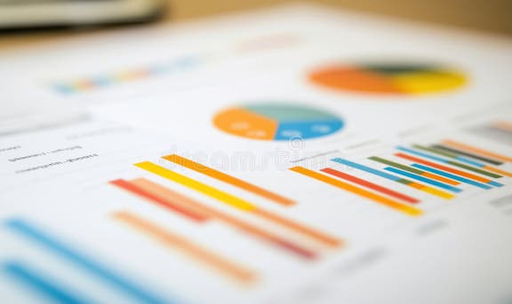 Data Visualization Charts and Graphs, Colorful Bar Graphs, Pie Chart ...