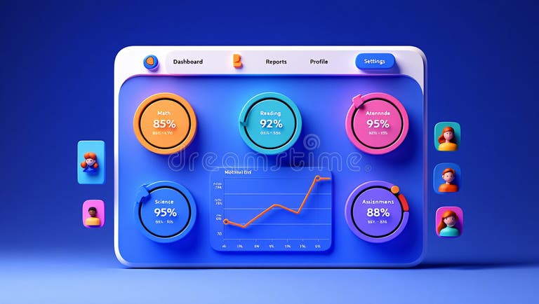 Modern Data Visualization Dashboard with User Profiles and Analytics ...