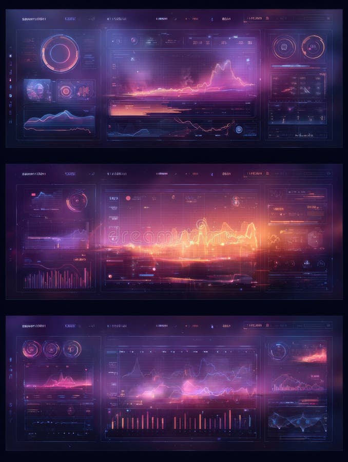 Data Visualization Dashboard Showing Complex Analytics and Trends in ...