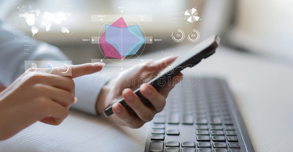 Data Visualization And Decision Analysis With Interactive Analytics Stock Image Image Of