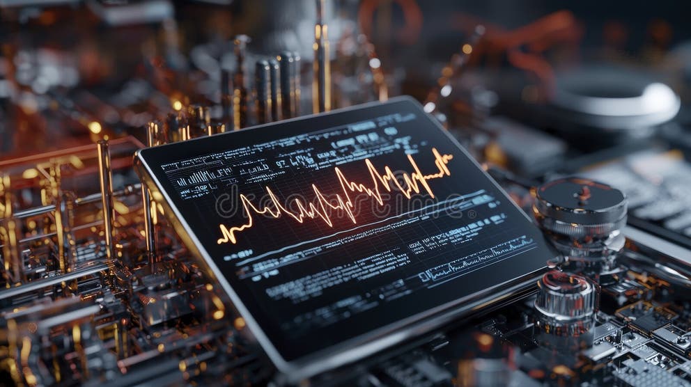 Data Visualization Event Heartbeat Analysis Tech Lab Digital Display ...