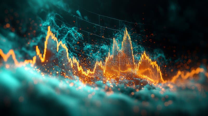 Data Visualization stock illustration. Illustration of technology ...