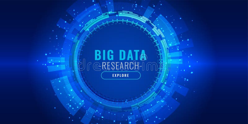 Data Visualization Futuristic Technology Banner Stock Vector ...