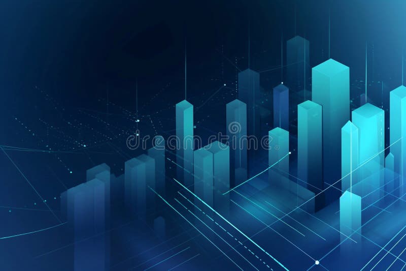 Data Visualization Hi-tech Futuristic Infographic Illustration in Neon ...