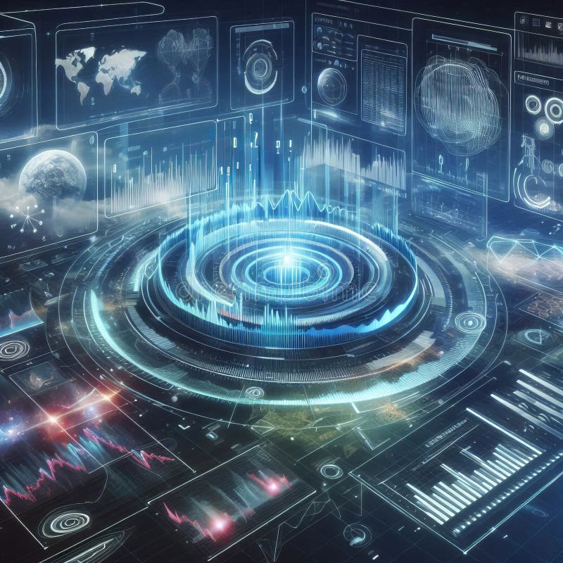 Data Visualization Hologram Complex Data Sets Represented in a V Stock ... Data Visualization Hologram Complex Data Sets Represented in a V Stock ...