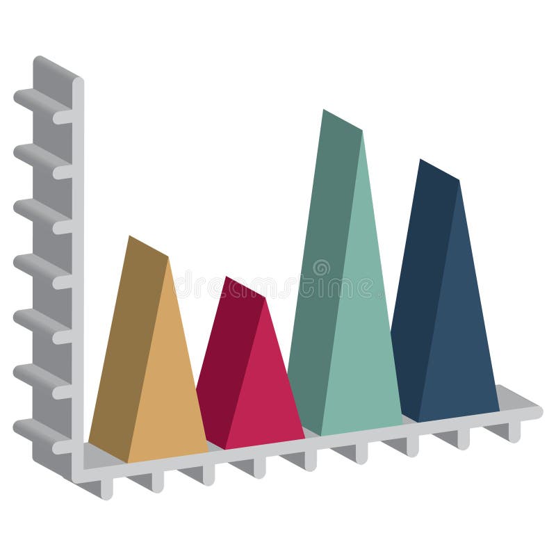 Data Visualization Isometric Vector Isolated Icon Which Can Easily ...