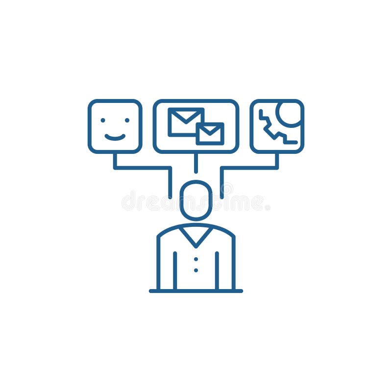 Data Visualization Line Icon Concept. Data Visualization Flat Vector ...