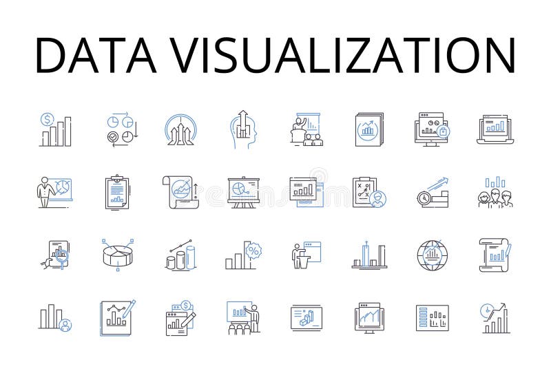 Data Imaging Line Icons Collection. Scanning, Conversion, Archiving ...