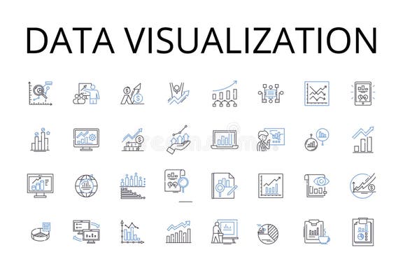 Data Visualization Line Icons Collection. Information Display, Graphic ...