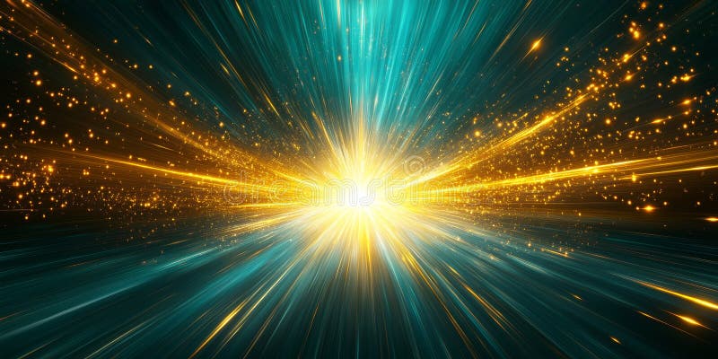 Data Visualization with Lines and Connected Dots Streaking Toward LIght ...