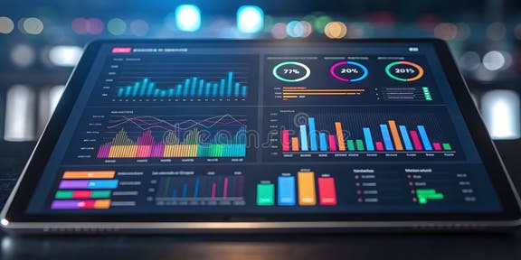 Data Visualization: Night City S Glowing Tech Dashboard Displays Key ...