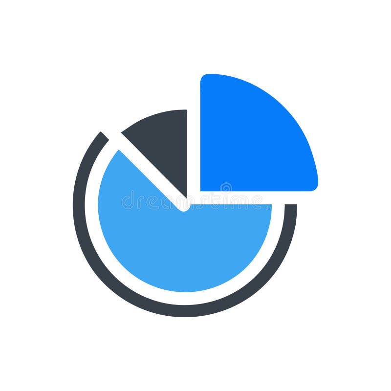 Data Visualization Pie Chart Icon Stock Illustration - Illustration of ...