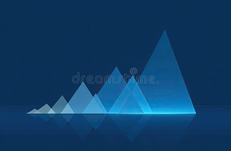 Data Visualization Representing Growth through Layered Triangular ...