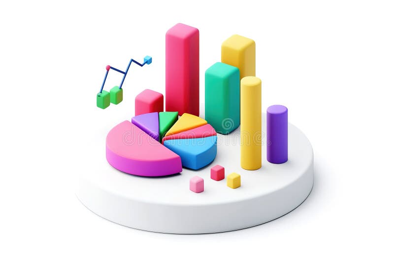 Data Visualization: Simple Pie Chart & Bar Graph Icon - Perfect for ...