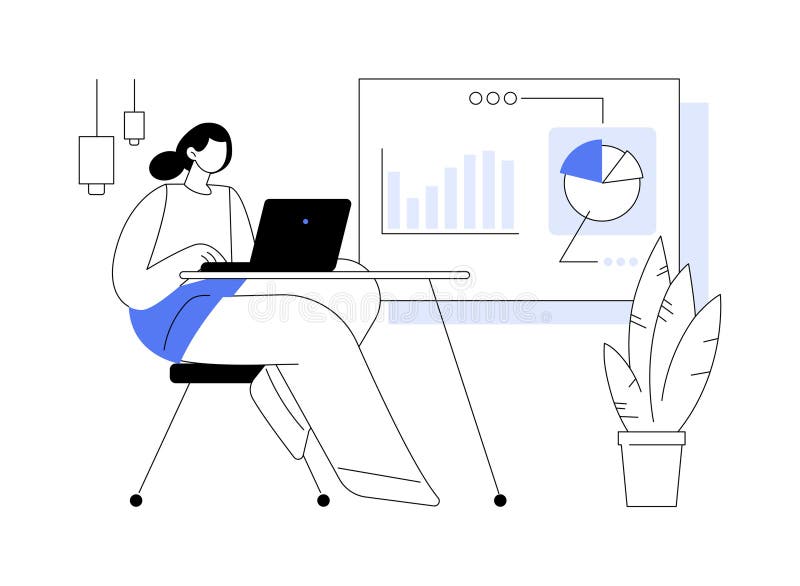 Data Visualization Software Isolated Cartoon Vector Illustrations. Stock Illustration ...