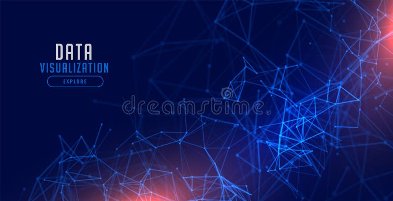 Data Visualization Technology Network Mesh Background Design Stock ...