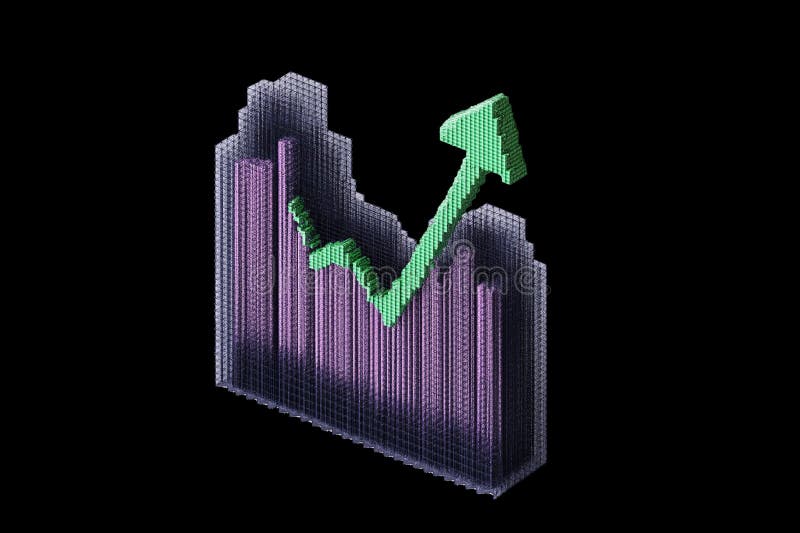 Data Visualization Trends stock illustration. Illustration of ...