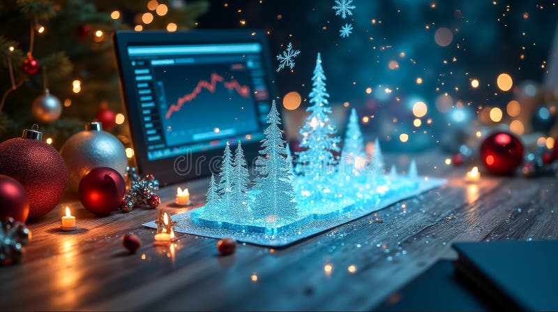 Data Visualizations Dissolve into a Glittering Holiday Scene with ...