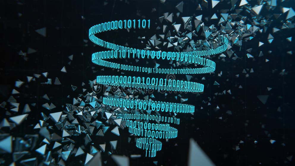 Data Vortex Unveils the Beauty of AI Dynamics Stock Illustration ...