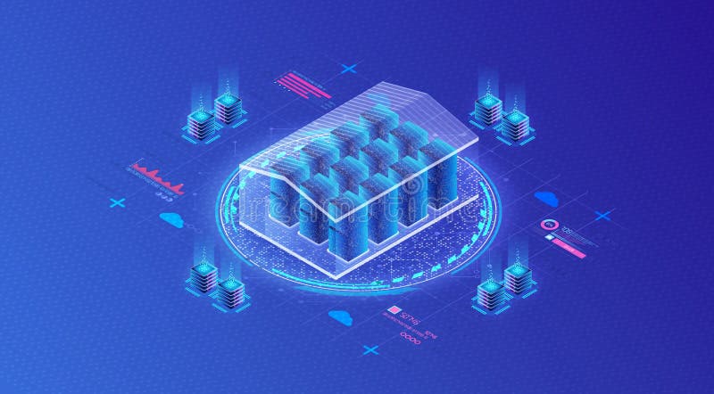 Data Warehouse Concept - 3D Illustration Stock Illustration ...