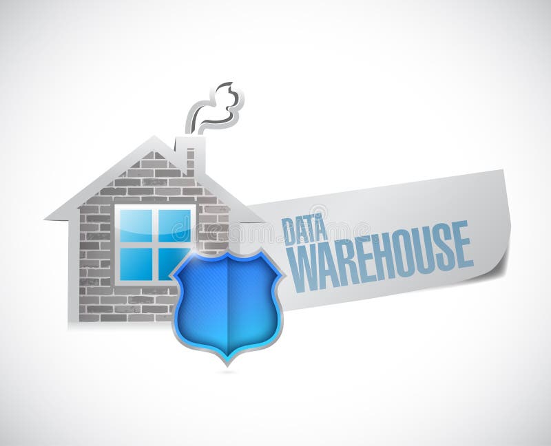 Data Warehouse Illustration Stock Illustration - Illustration of ...
