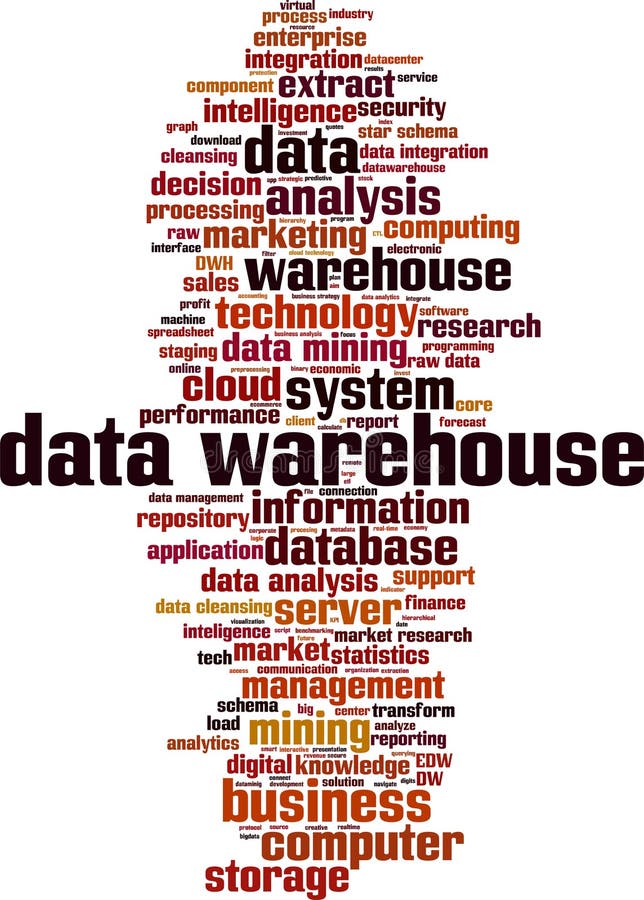 Data warehouse word cloud stock vector. Illustration of mining - 281152429