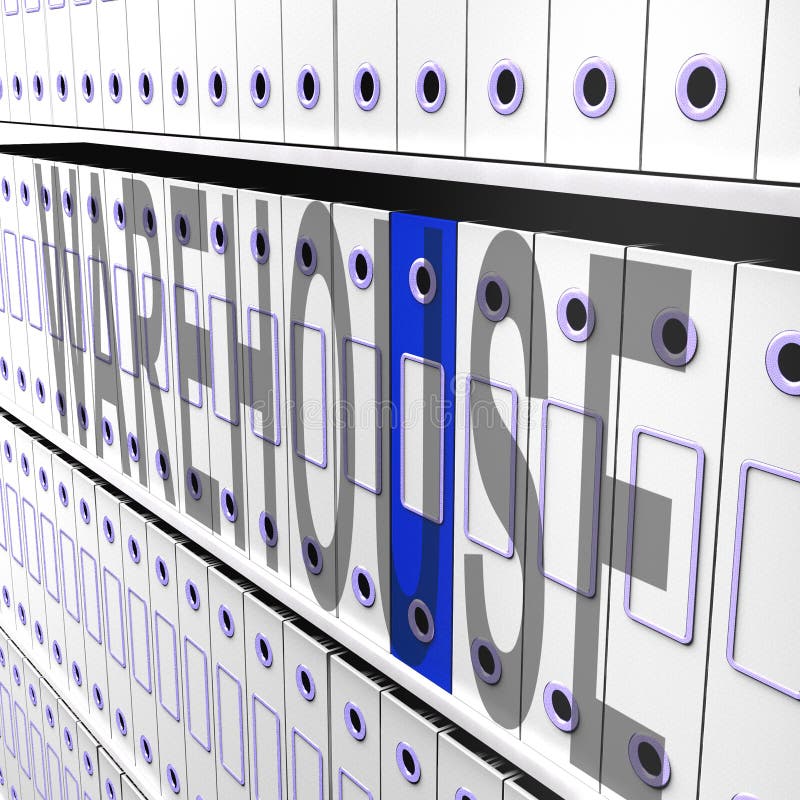 Data Warehousing Datacenter Resources Storage 3d Rendering Stock ...